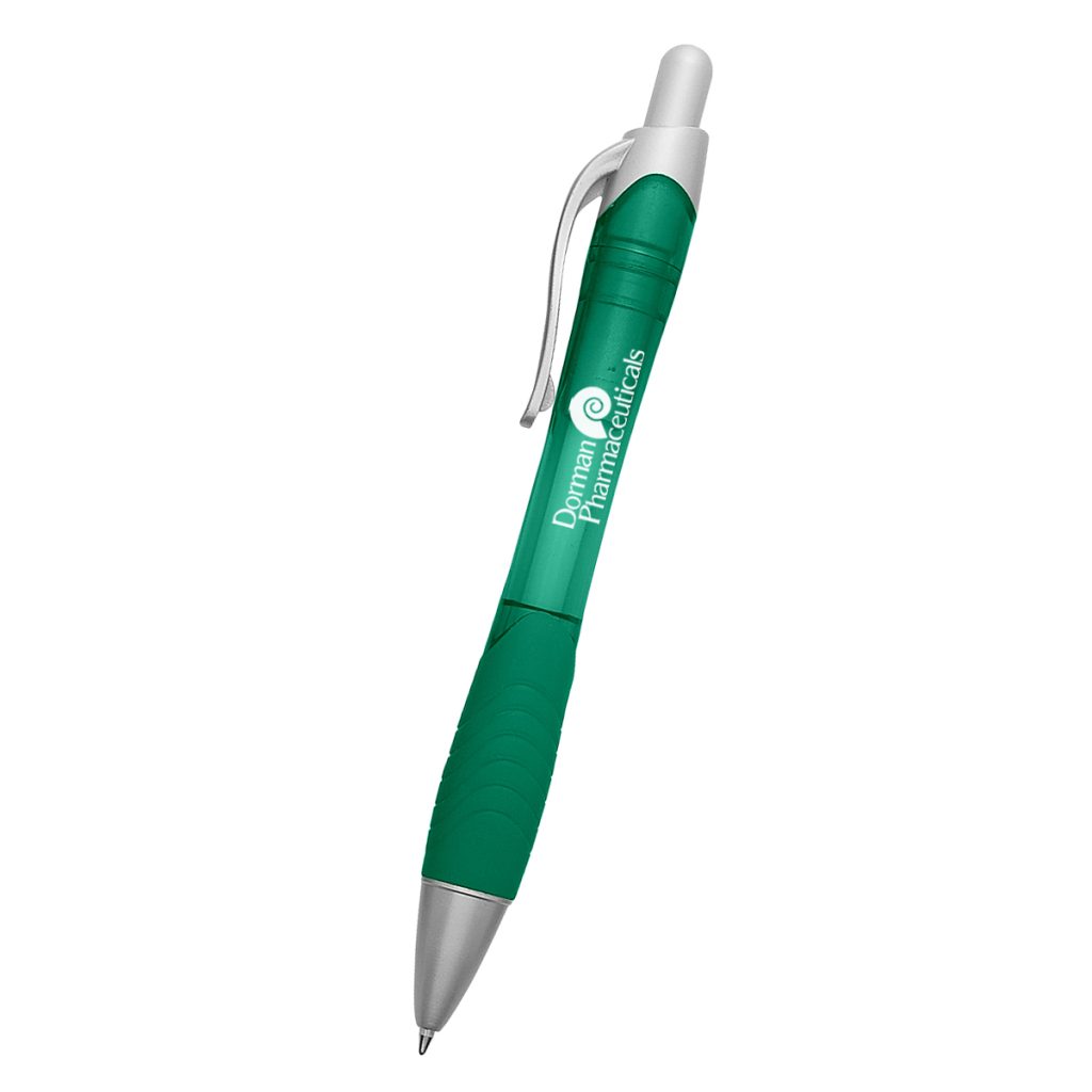 Rio Ballpoint Pen With Contoured Rubber Grip - BolígrafosImpresos.com