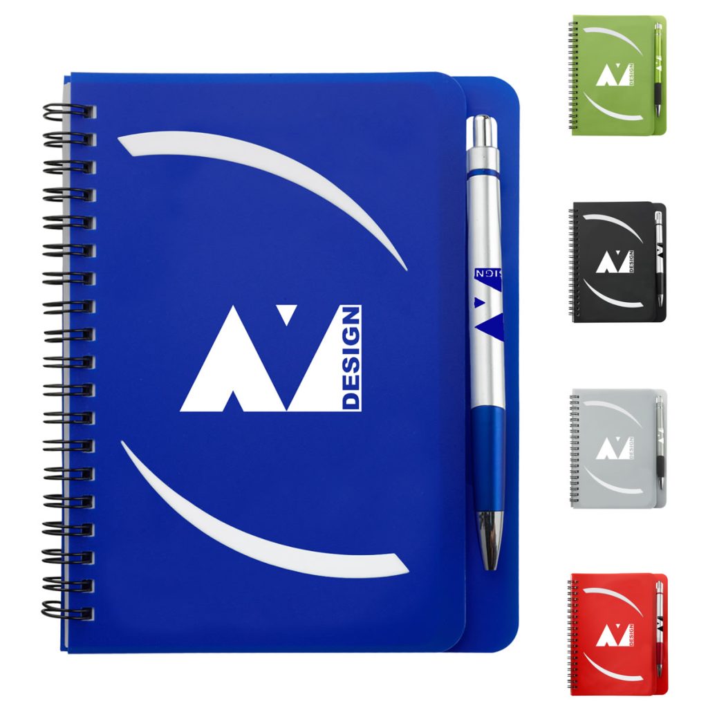 5in x 7in Huntington Notebook w/ Pen - BolígrafosImpresos.com